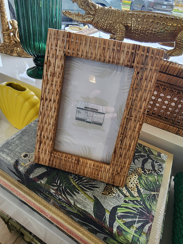 Woven Wicker Rattan Photo Frames – Keeping Design